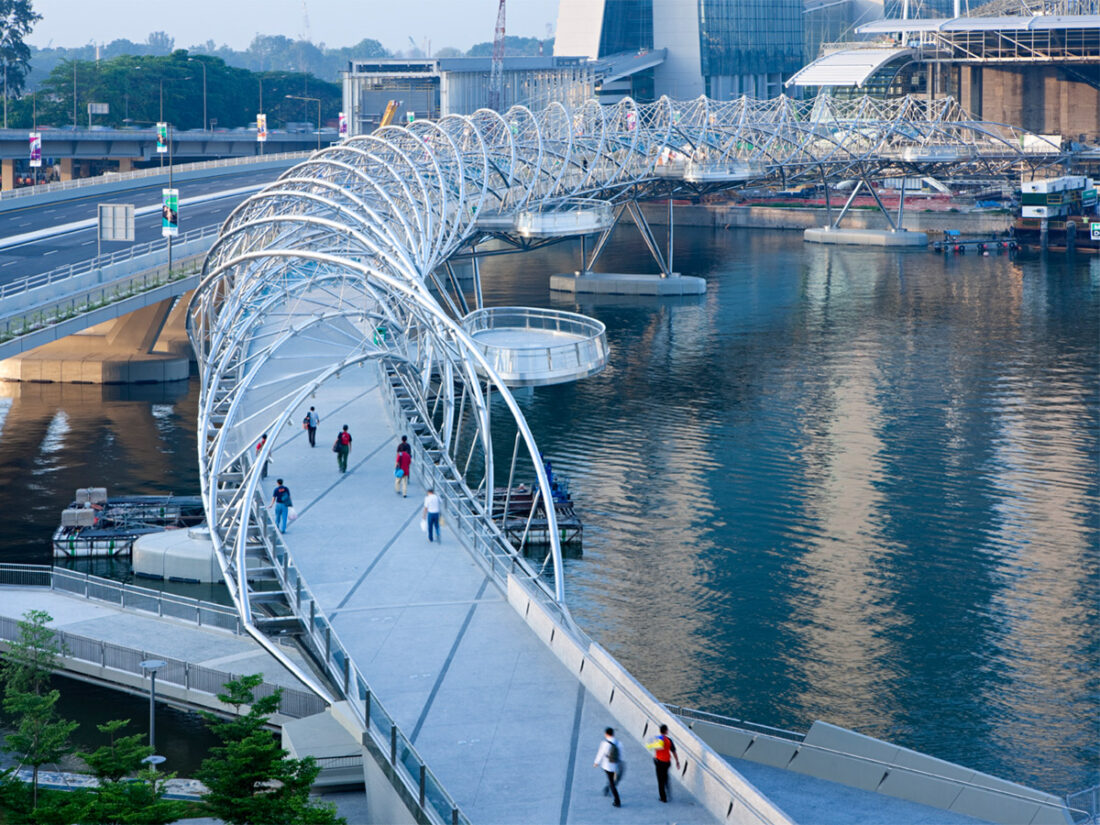 Helix Pedestrian Bridge - Jayson & Michael Before Blight Rayner